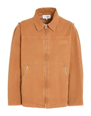 MAISON MARGIELA Cotton Canvas Jacket - Brown