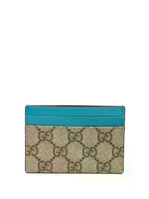 Gucci 2000-2015 Gg Supreme Card Holder - Blue