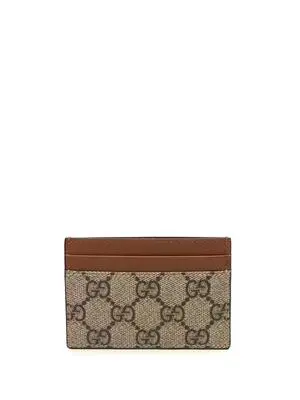 Gucci 2000-2015 Gg Supreme Card Holder - Brown