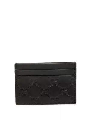 Gucci 2000-2015 Guccissima Card Holder - Black