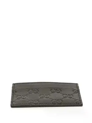 Gucci 2000-2015 Guccissima Card Holder - Black