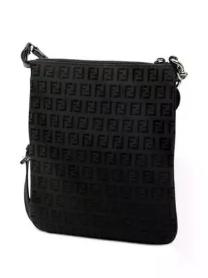 Fendi 2000-2010 Zucchino Canvas Crossbody Bag