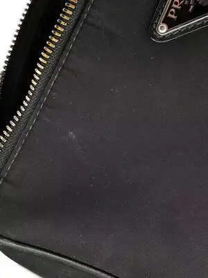 Prada Re-edition 2000 Double Zip Shoulder Bag - Black