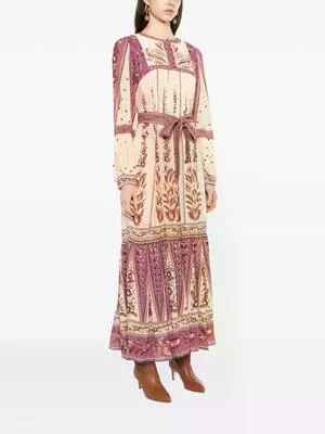 Farm Rio Floral-print Maxi Dress - Neutrals