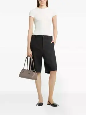 COURREGES Logo-embroidered T-shirt - Neutrals