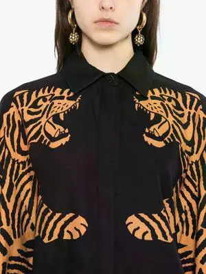Farm Rio Tiger-print Shirt