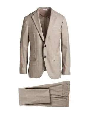 Boglioli Suit Taupe Size Virgin Wool