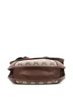 Gucci Neo Vintage Flap Messenger Gg Coated Canvas Small - Brown