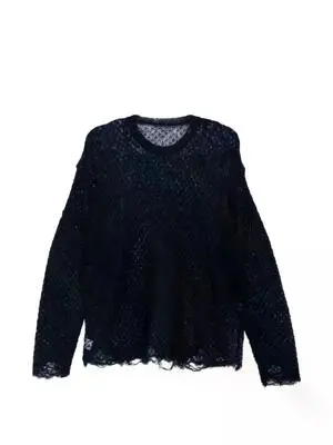 JNBY Meshed Pullover Sweater - Blue