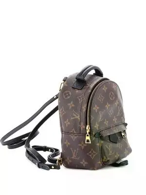 LOUIS VUITTON Palm Springs Monogram Canvas Mini Backpack - Brown