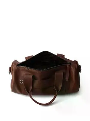 Prada Leather Tote Bag - Brown