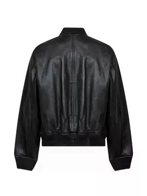 DIESEL Leather Zip-up Jacket