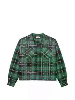 VALE FOREVER Grinch Gems Flannel Shirt