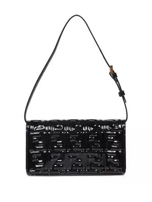 Fendi Foldover Embossed Top Cross Bag