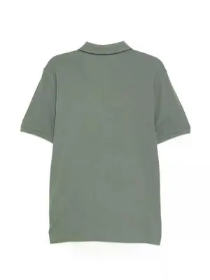 C.P. COMPANY Logo-embroidered Polo Shirt - Green