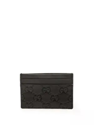 Gucci 2000-2015 Guccissima Card Holder - Black