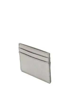 Gucci 2016-2026 Patent Guccissima Card Holder - Silver
