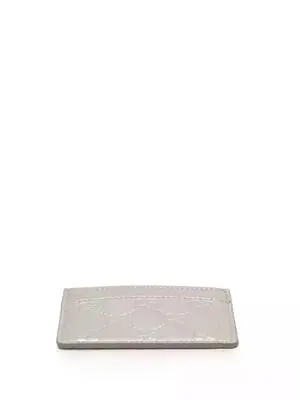 Gucci 2016-2026 Patent Guccissima Card Holder - Silver