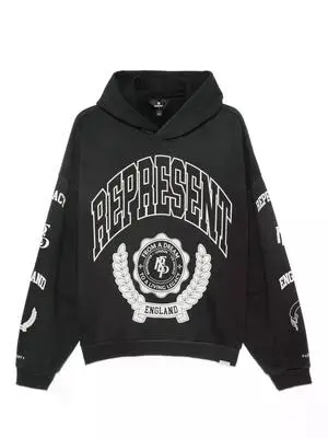 REPRESENT Legacy Crest Hooded Sweatshirt - Black
