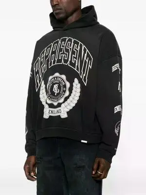 REPRESENT Legacy Crest Hooded Sweatshirt - Black