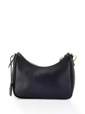 Prada Re-edition 2005 Saffiano Leather Shoulder Bag - Black