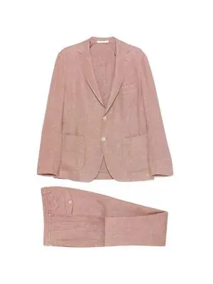 Eleventy Single-breasted Suit - Red