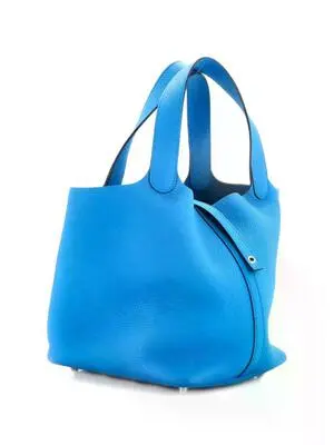 Hermès Picotin Lock Bag Clemence Mm - Blue