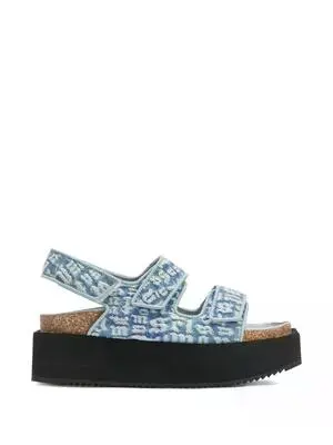 Palm Angels Birk Platform Sandals