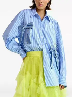 Essentiel Antwerp Striped Bow Shirt