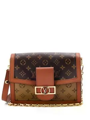 LOUIS VUITTON Dauphine Monogram Canvas Mm Shoulder Bag