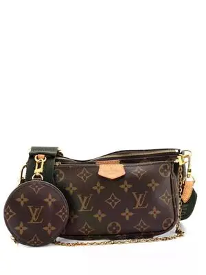 LOUIS VUITTON Multi Pochette Accessoires Monogram Canvas Crossbody Bag - Brown