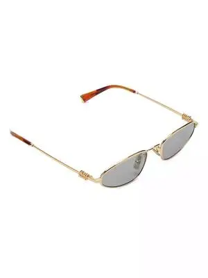 Miu Miu Metal-frame Sunglasses - Gold