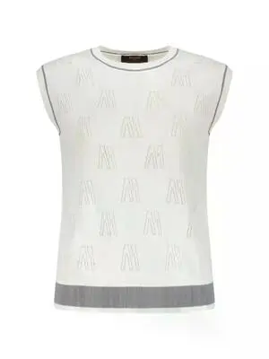 MOORER Ribbed Knit Top