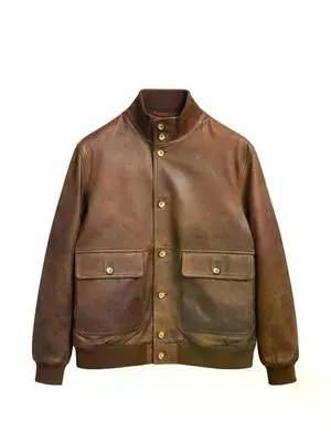 LES HÉRITIERS Ridaura Leather Jacket