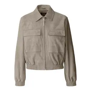Mackage Senka-su Suede Jacket - Taupe