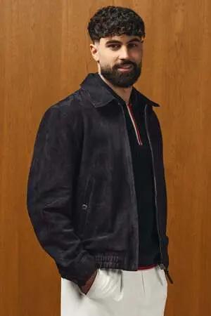 MACKAGE GIOVANNI-SU Suede Bomber Jacket