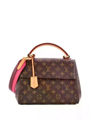 LOUIS VUITTON Cluny Top Handle Bag Monogram Canvas Bb Satchel