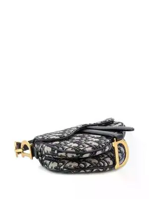 Dior Saddle Handbag Oblique Canvas Mini Shoulder Bag - Blue