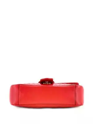 Gucci Gg Marmont Flap Bag Matelasse Leather Small Crossbody Bag