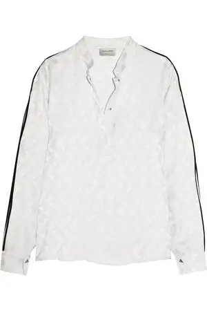 Zeus+dione Hera Silk-jacquard Blouse - Ivory