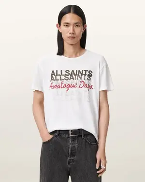 ALLSAINTS Graphite Graphic T-shirt - Optic White