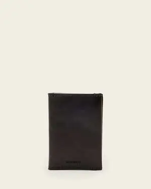 ALLSAINTS Bifold Leather Wallet - Brown