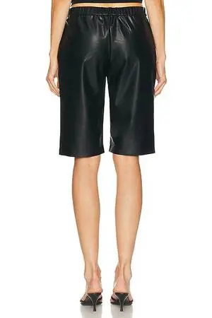 Norma Kamali Flat Front Bermuda Short