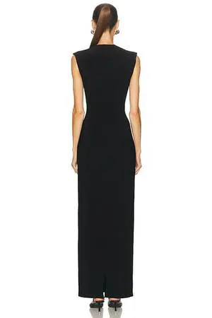 Norma Kamali Sleeveless Long Gown - Black