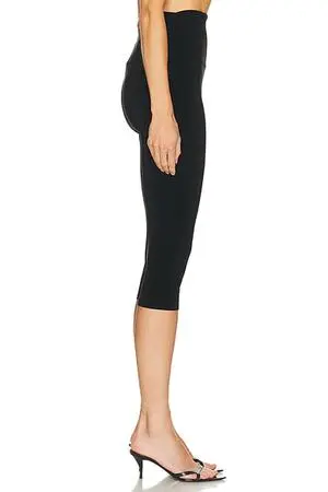 Norma Kamali Pedal Pusher Capri Leggings - Black