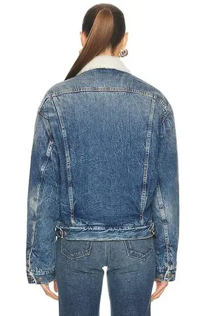R13 Bib Trucker Jacket