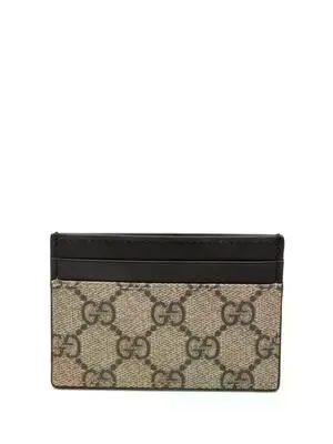Gucci 2000-2015 Gg Supreme Card Holder - Brown