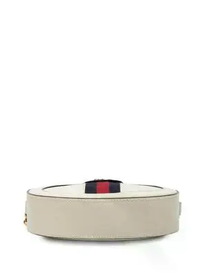 Gucci 2016-2026 Mini Leather Ophidia Round Crossbody Bag - White