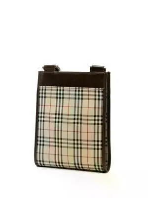 Burberry House Check Canvas Crossbody Bag - Brown
