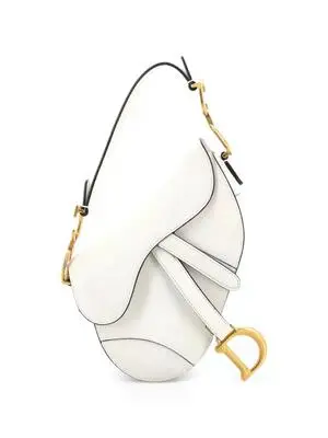 Dior Saddle Mini Shoulder Bag - White